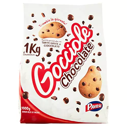 Pavesi Biscotti Frollini Gocciole Cioccolato, Biscotti da Colazione con ...