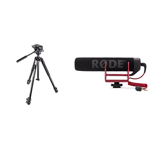 Manfrotto MK190X3-2W Kit Treppiede a 3 Sezioni con Testa Foto/Video Fluida