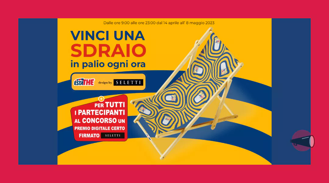 Concorso Con Estathé vinci Sdraio Seletti – 2023: vinci ogni ora